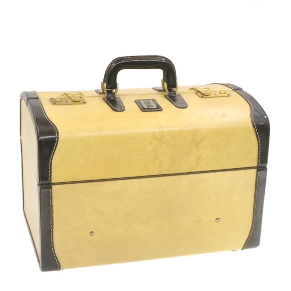 Fendi | Bags | Fendi Trunk Travel Leather Trunk Beige Auth Fm78 | Poshmark